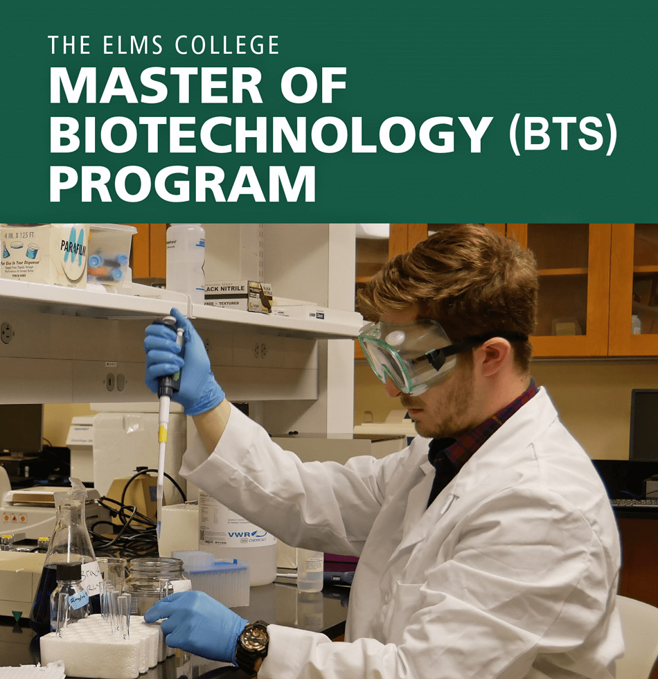 MS of Biotechnology (BTS) - Elms College